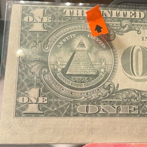 Us Mint | Office | 977 A Series 1 Dollar Bill Error Crisp Misaligned ...